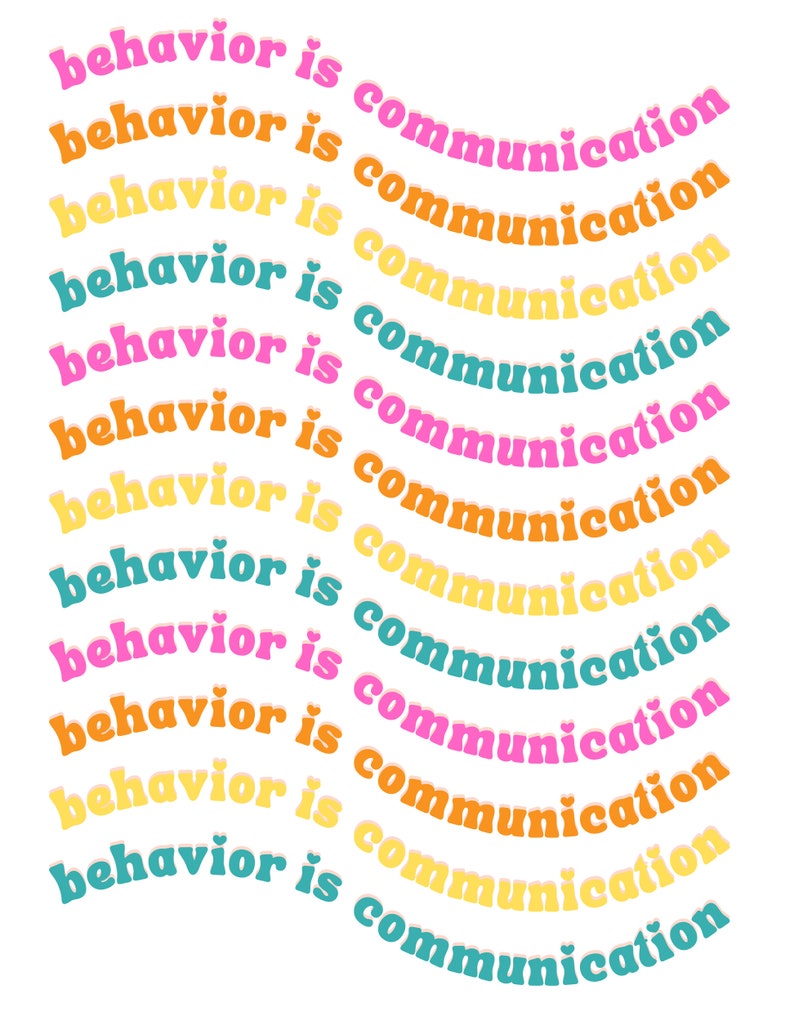 Behavior is Communication Wavy SVG/PNG for Cricut/cutting Machines for ...