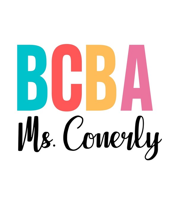 CUSTOMIZED BCBA SVG File - Etsy