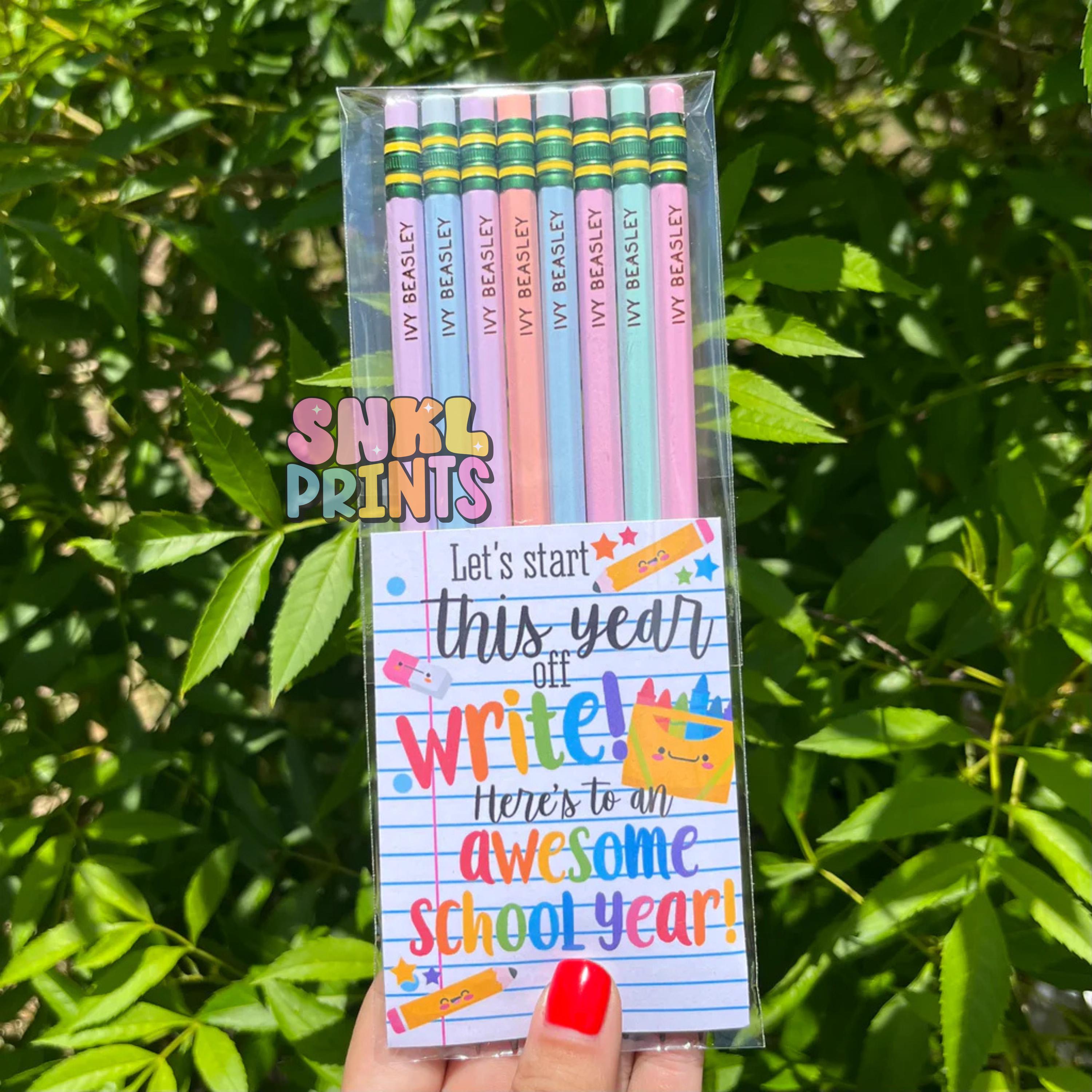 Personalized Pencil Set, Custom Teacher Pencils, Engraved Ticonderoga ...