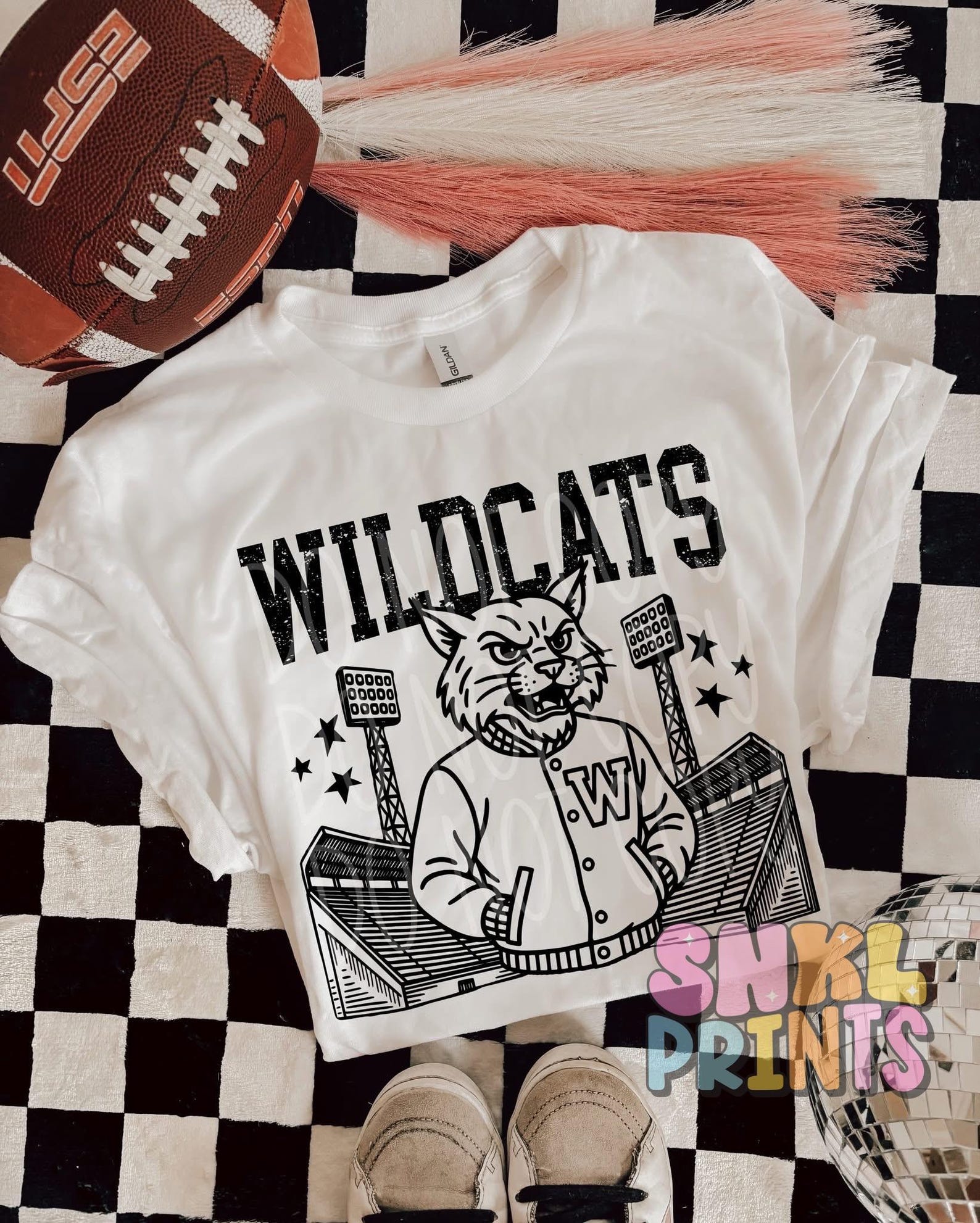 Custom Stadium Mascot Shirt, Football Sports Teams, School Spirit Wear ...