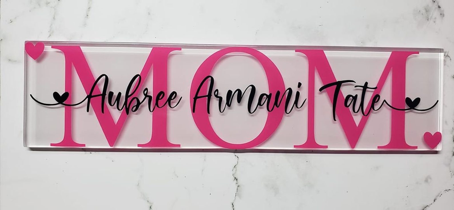 MOM Glass Tile Mother's Gift MOM Display Tile - Etsy