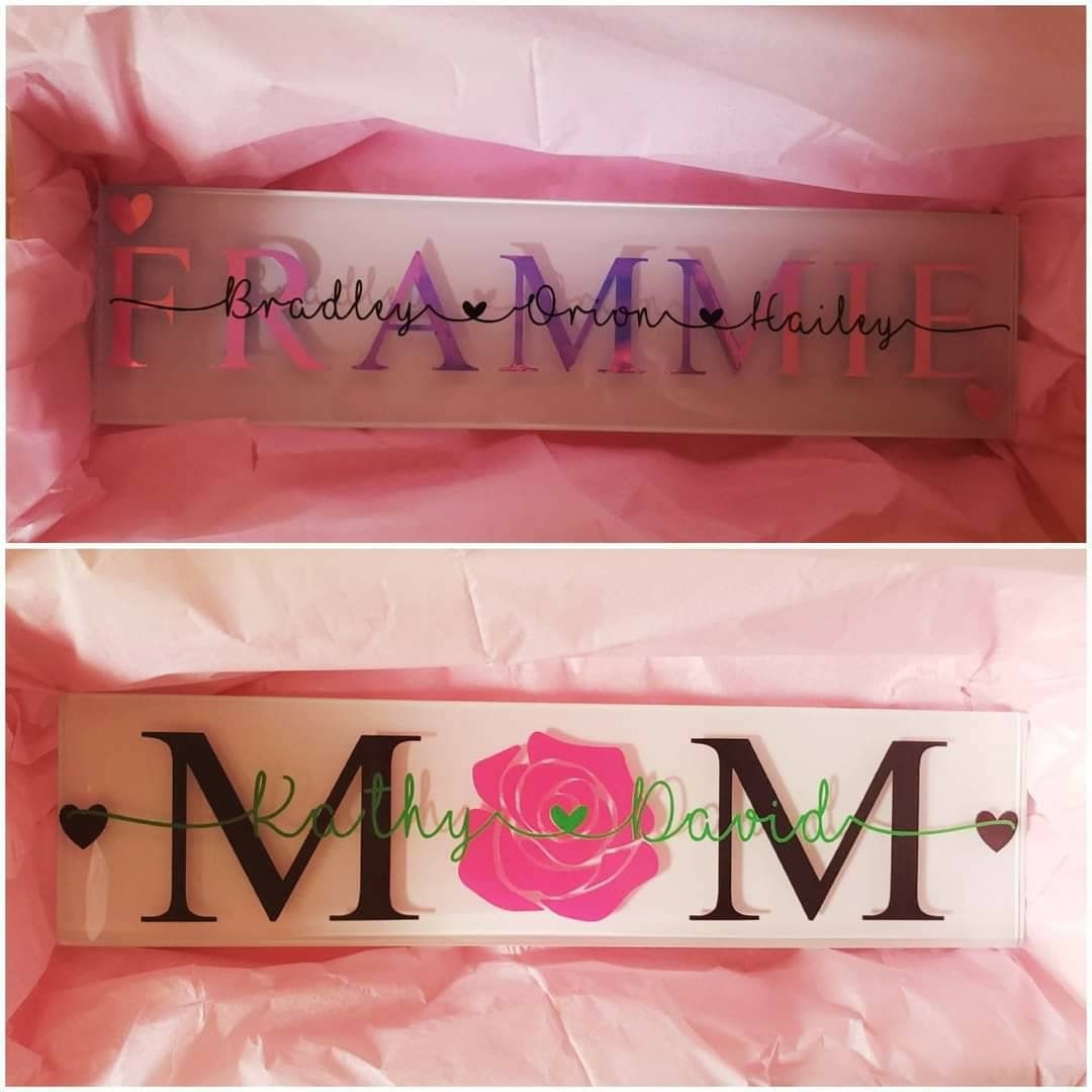 MOM Glass Tile Mother's Gift MOM Display Tile - Etsy