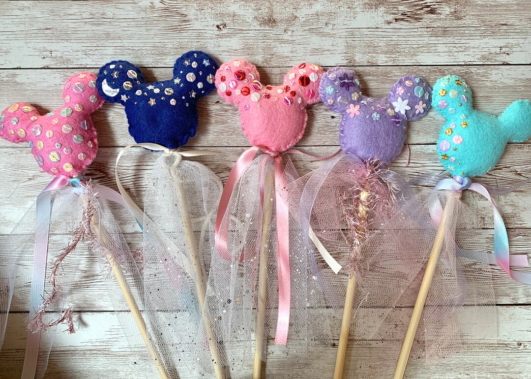 Mouse Wand Hand Embroidered Play Fairy Wand - Etsy