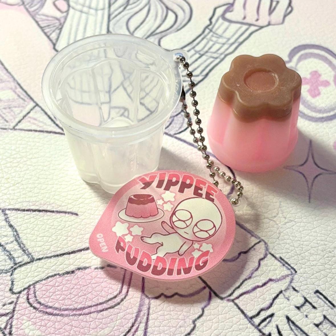 TBH Creature Yippee Pudding Cup Keychain With Squishy Inside! - Etsy