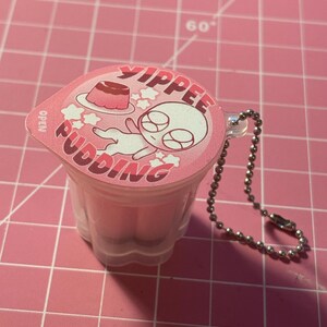 TBH Creature Yippee Pudding Cup Keychain With Squishy Inside! - Etsy