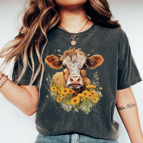 Cow Tshirt - Etsy