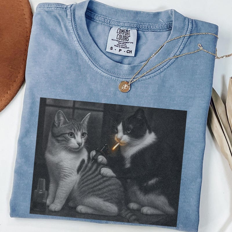 Cat Tattooing Cat Shirt - Etsy