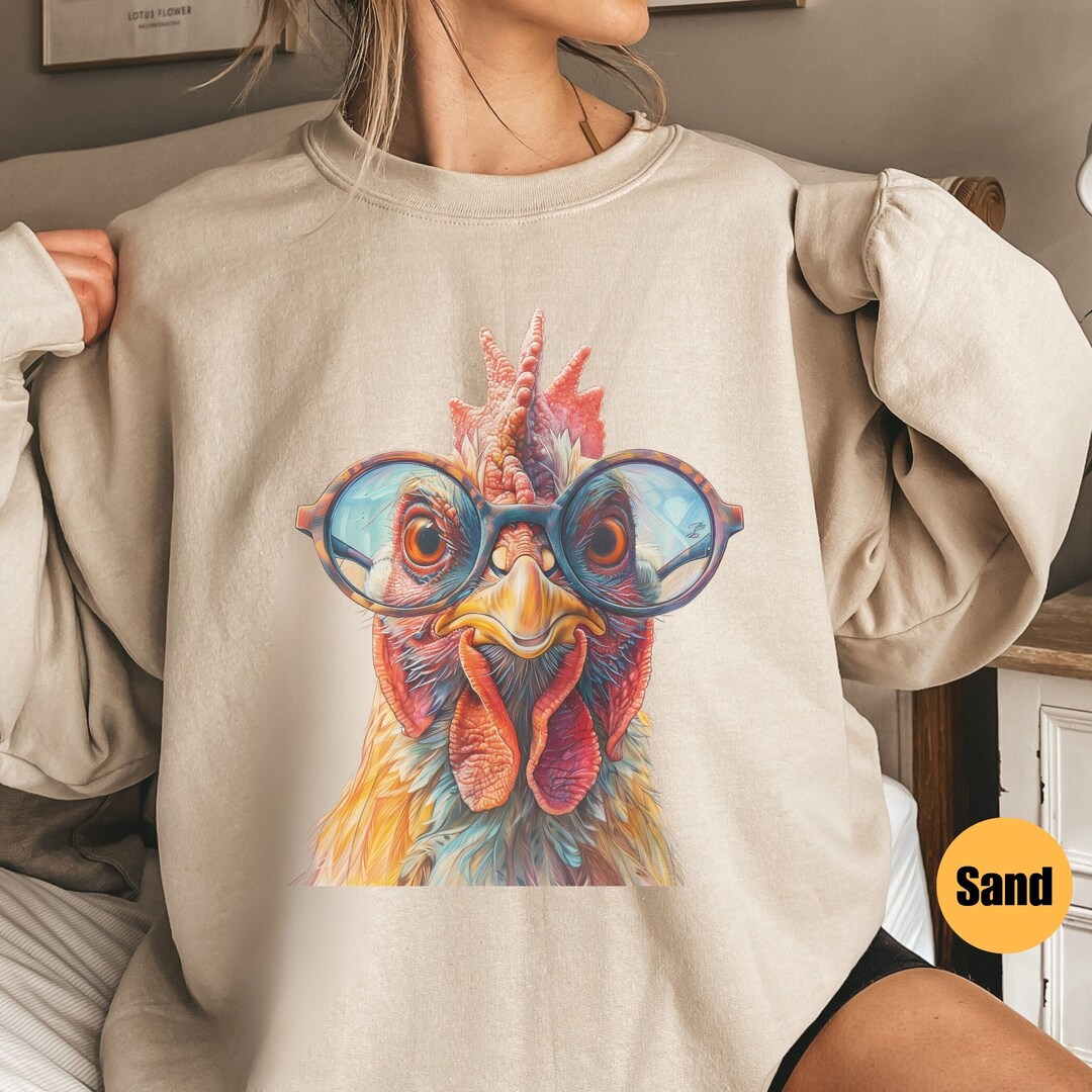 Funny Chicken Sweatshirt | Gift for Chicken Lover | Animal Lover Gift ...