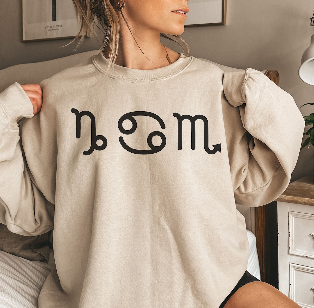 Custom Sun Moon and Rising Sign Sweatshirt | Zodiac Sweatshirt | Big ...
