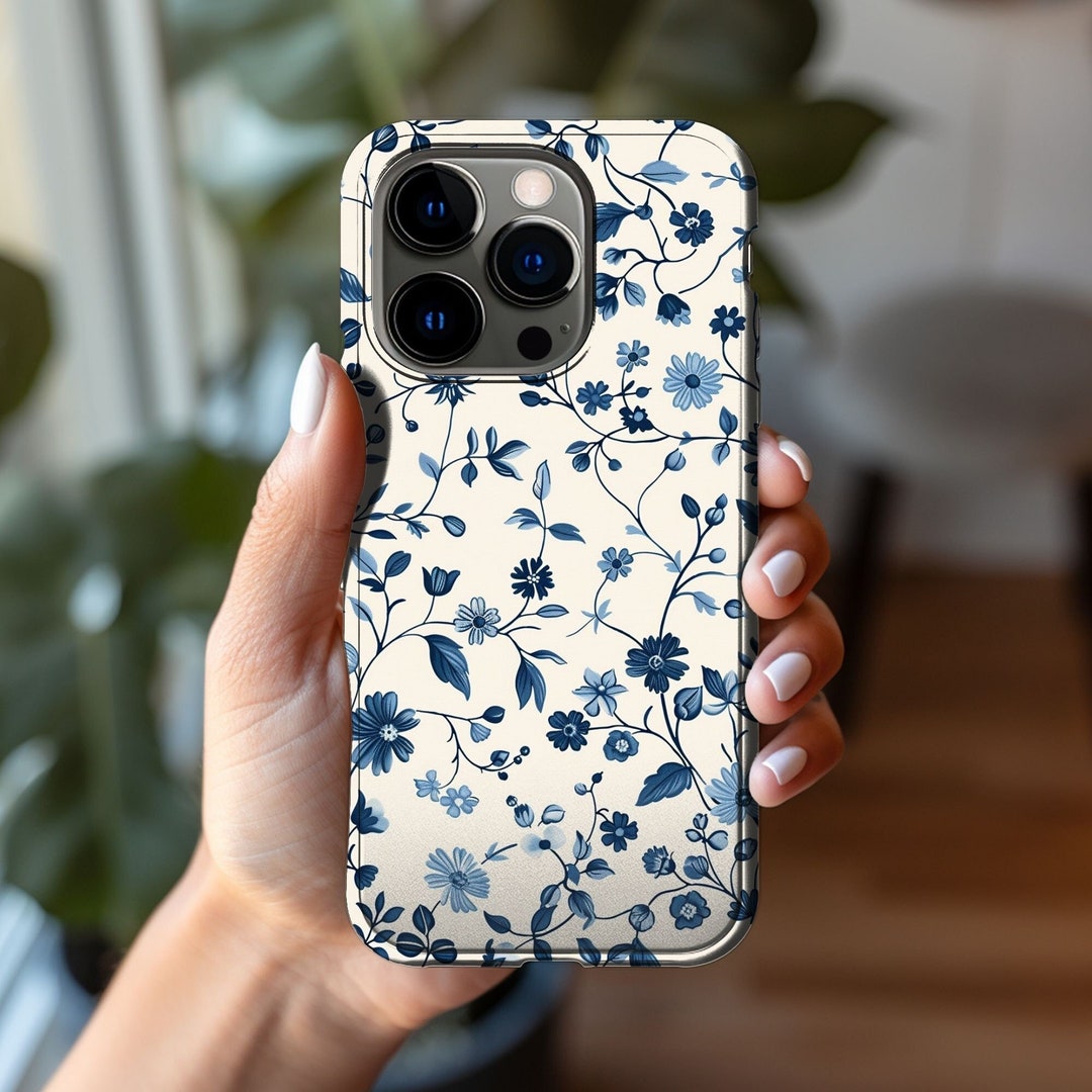 Light Blue Floral Phone Case | Floral Phone Case | Phone Case | iPhone ...