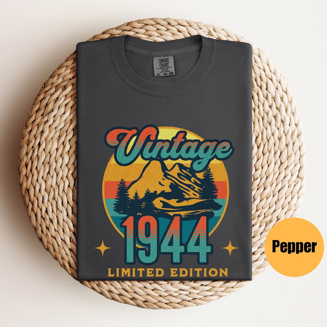Vintage 1944 Shirt | 80th Birthday Shirt | 80th Birthday Gift | Born in ...