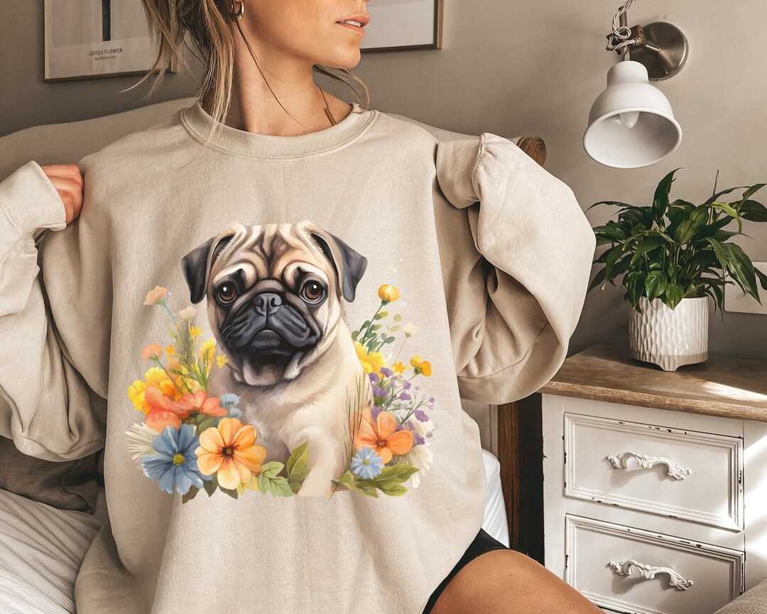 Pug Sweatshirt | Pug Shirt | Pug Owner Gift | Dog Mom Sweatshirt | Pug ...