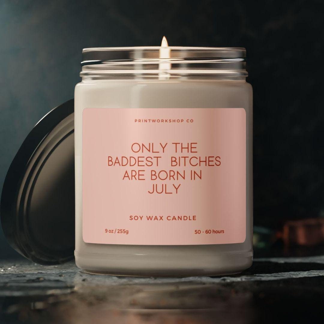 July Birthday Candle - Birthday Gift Candle - July Astrology Gift ...