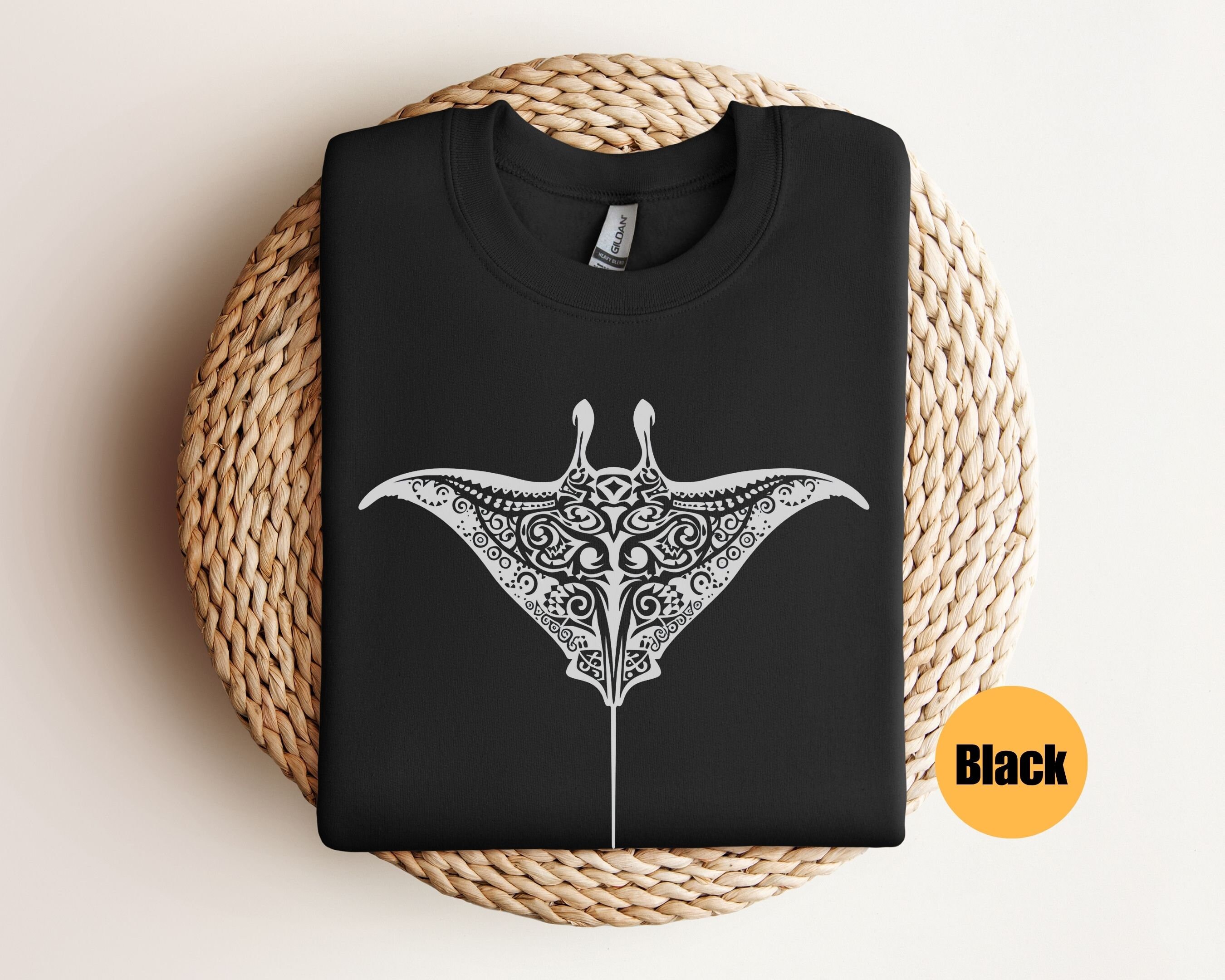 Manta Ray Sweatshirt | Marine Biology Sweatshirt | Stingray Shirt ...