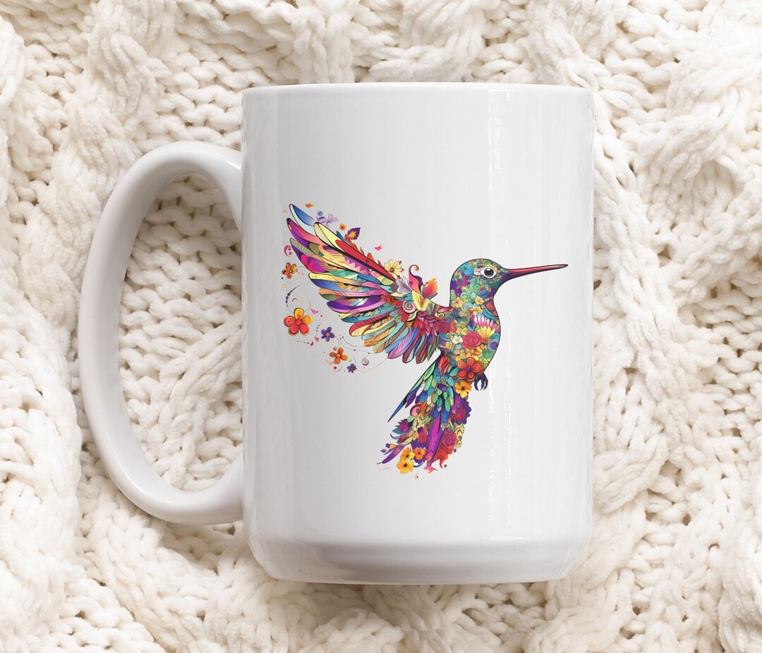 Hummingbird Coffee Mug | Hummingbird Cup | Handmade Hummingbird Mug ...