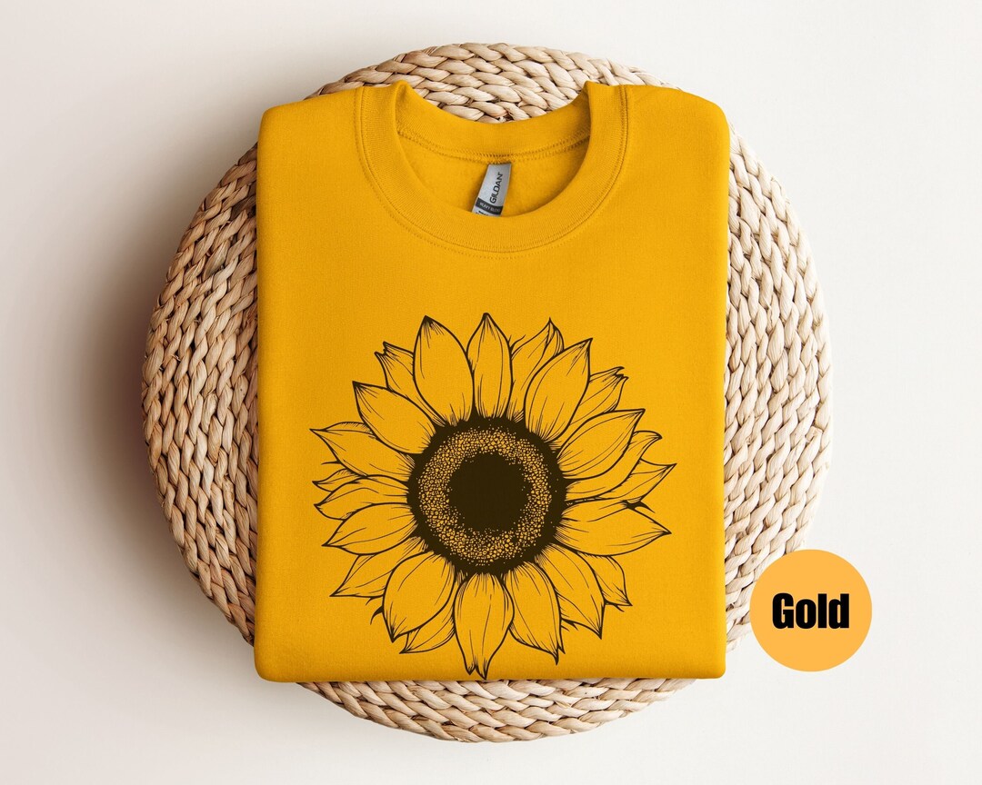 Sunflower Sweatshirt | Sunflower Sweater | Gifts for Her | Sunflower ...