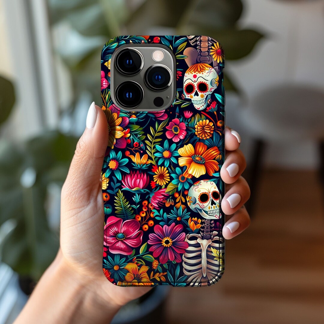 Skeletons Garden iPhone 16 Case | Skull Phone Case | Phone Case ...