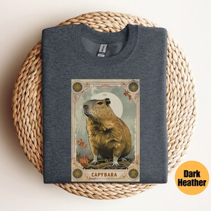 Capybara Tarot Card Sweatshirt Graphic Capybara Crewneck Funny Capybara ...