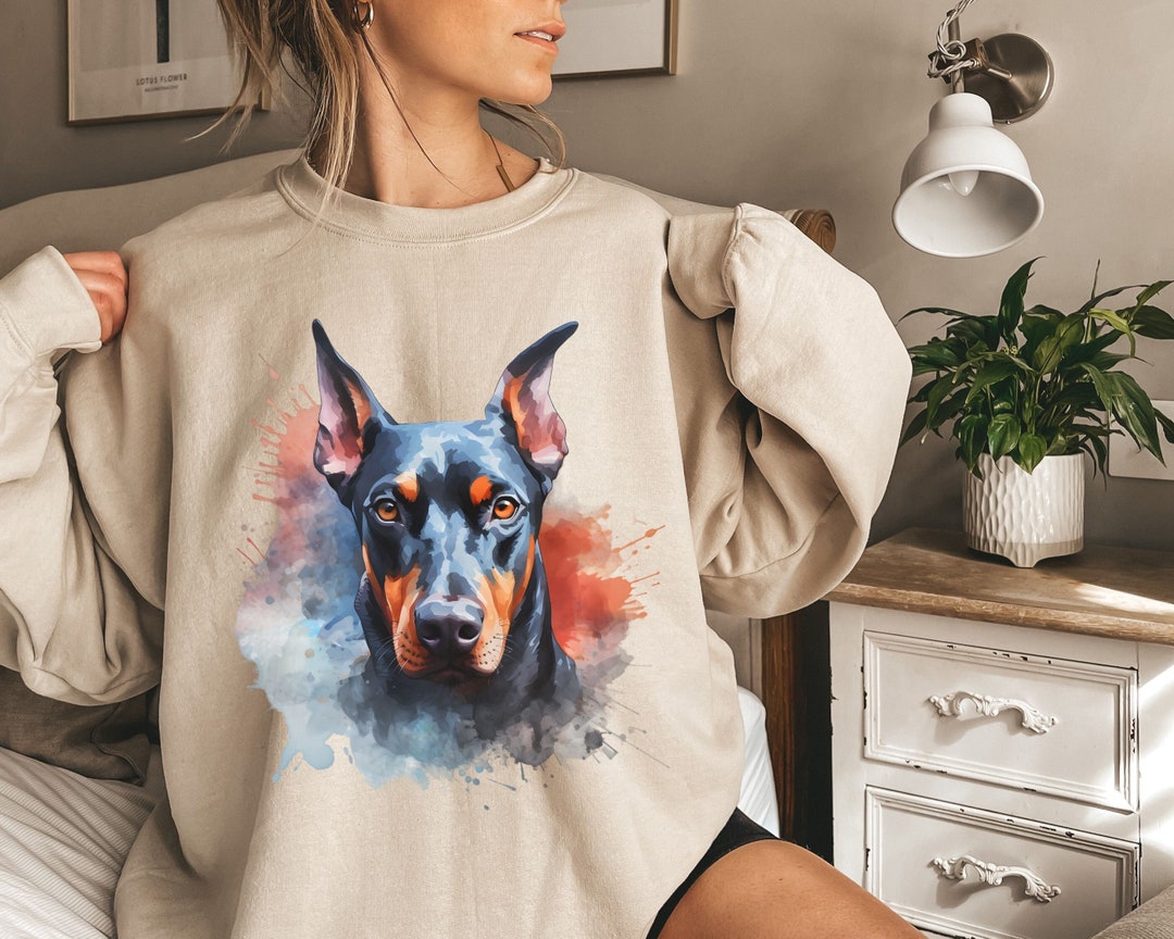 Doberman Sweatshirt | Dog Lover Sweatshirt | Dog Owner Gifts | Dog ...