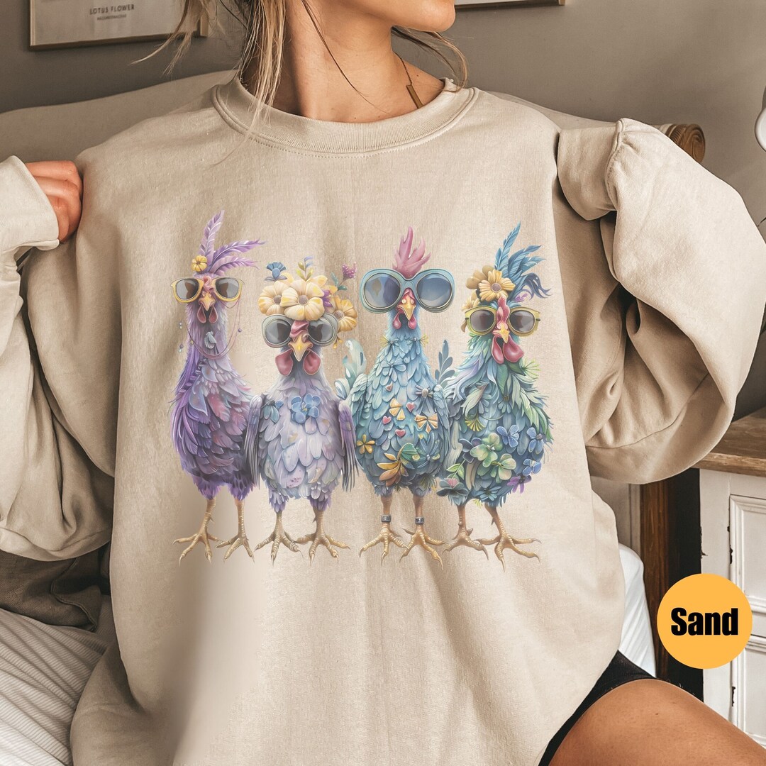 Funny Chicken Sweatshirt | Gift for Chicken Lover | Animal Lover Gift ...