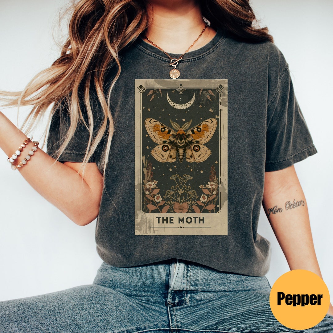 Tarot Card Luna Moth Comfort Colors® Shirt | Vintage Moth Shirt ...
