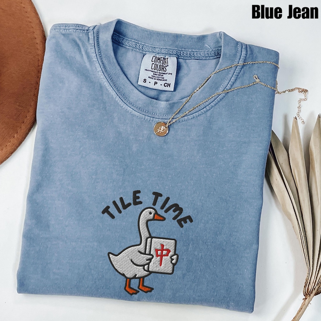 Comfort Colors® Mahjong Goose Shirt, Funny Game Night Tee, Retro Tile ...