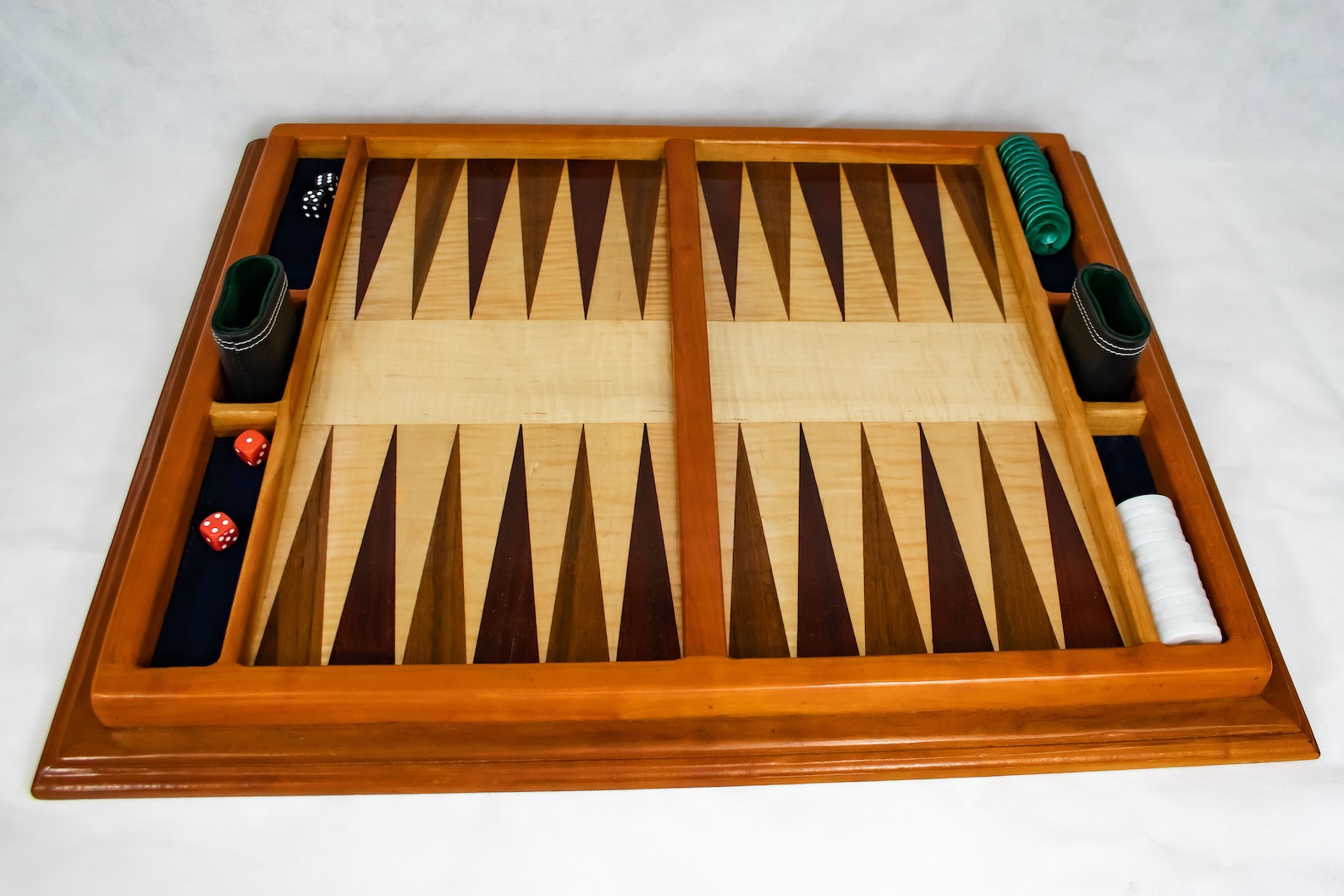 Wooden Backgammon Board, Dice Playing Game. - Etsy