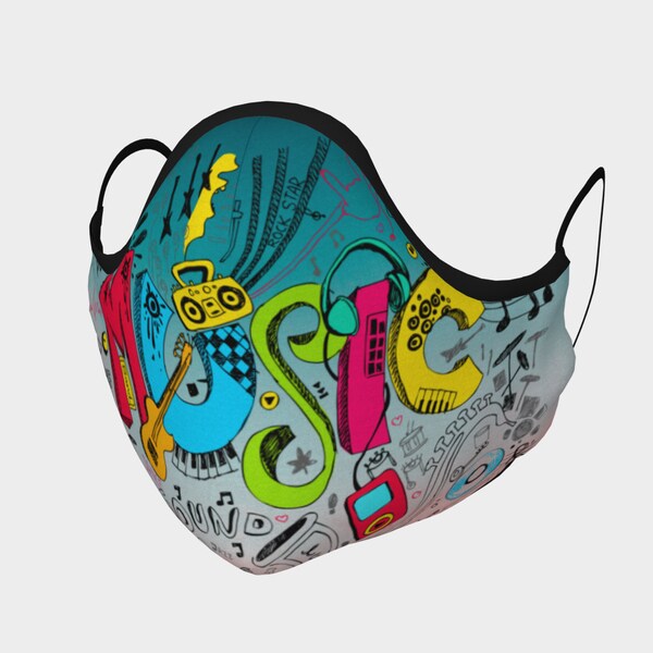 Music Face Mask - Etsy