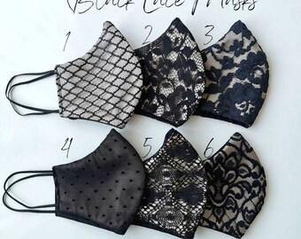 Lace Face Mask - Etsy