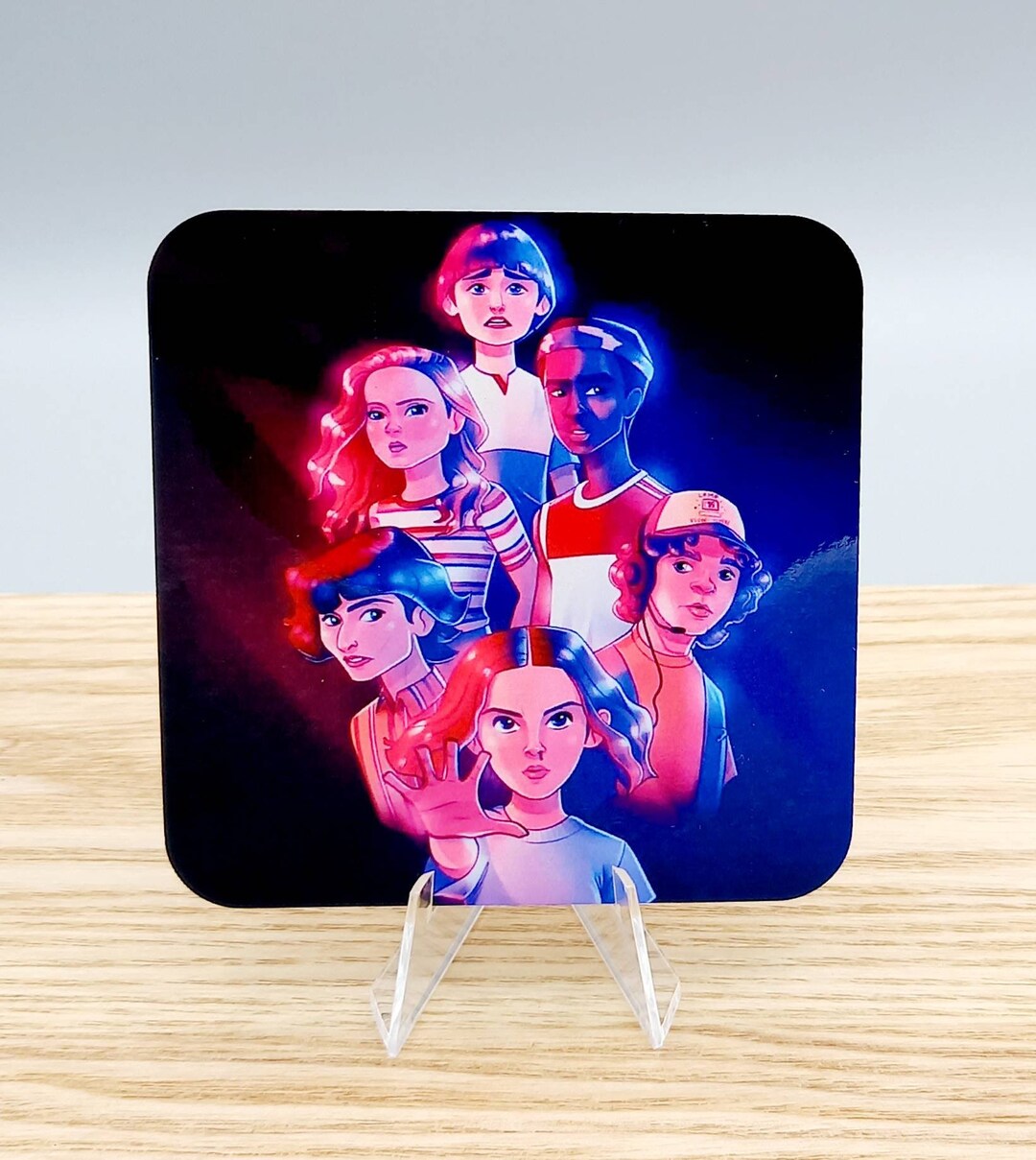 Stranger Things Coaster, Artwork, Printed SQUARE - High Gloss Finish ...