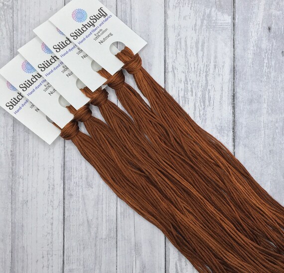Nutmeg Hand-dyed DMC Cotton Floss Variegated Thread - Etsy