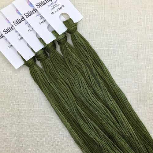 Sage Leaves Hand-dyed DMC Cotton Floss Variegated Thread - Etsy