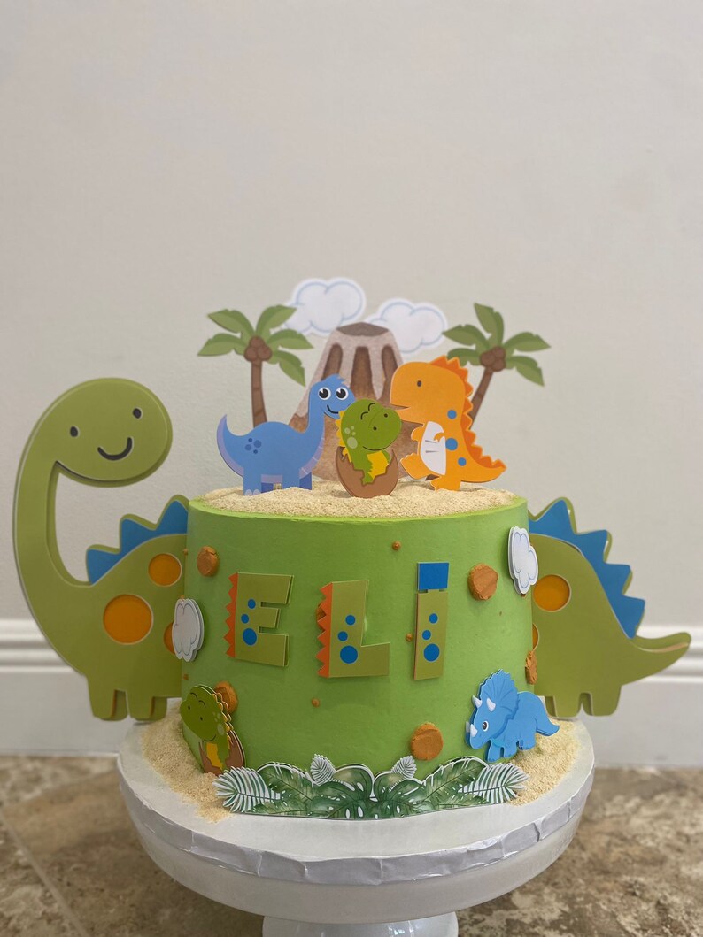 Dinosaur Topper Dinosaur Cake Topper Dino Topper Dino Cake - Etsy