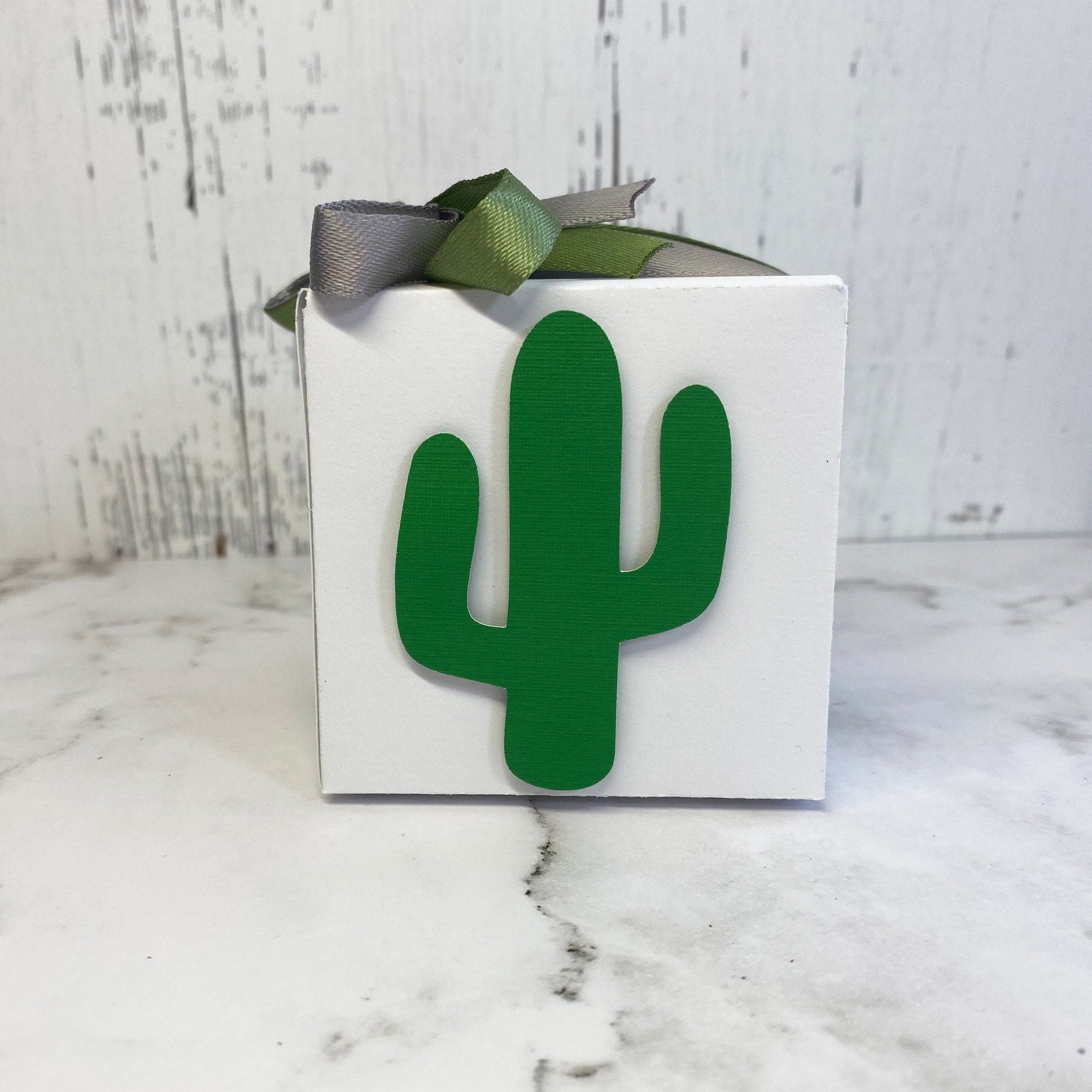 Cactus Square Favor Boxes Cactus Theme Baby Shower Gift | Etsy