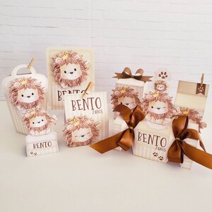 Lion Party Favor Milk Box, Custom Lion Party Decor. Lion Themed ...