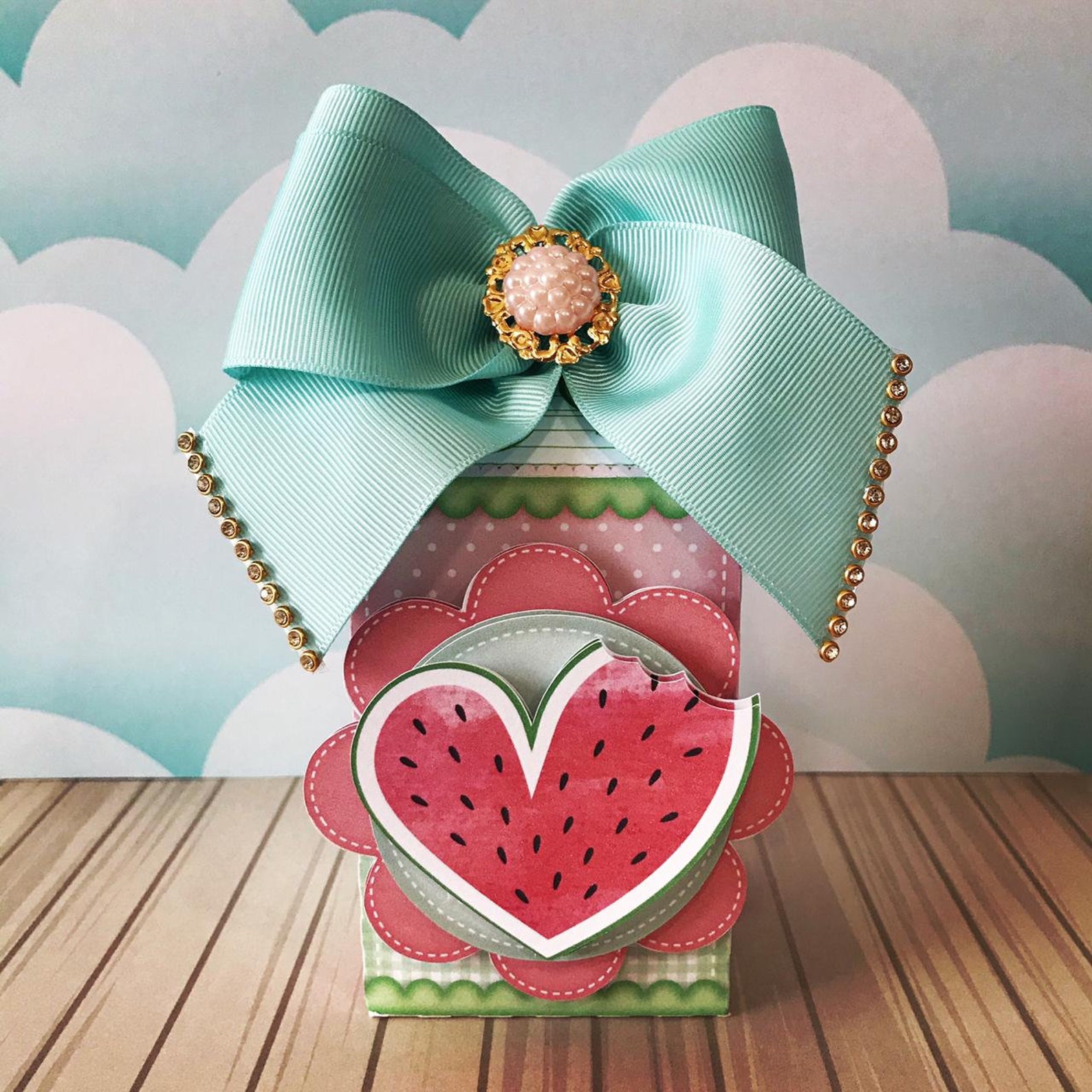 Watermelon Favor Box One in a Melon Melon Milk Box - Etsy