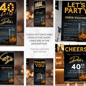 Digital Men's Birthday Weekend Invitation, Electronic Itinerary ...