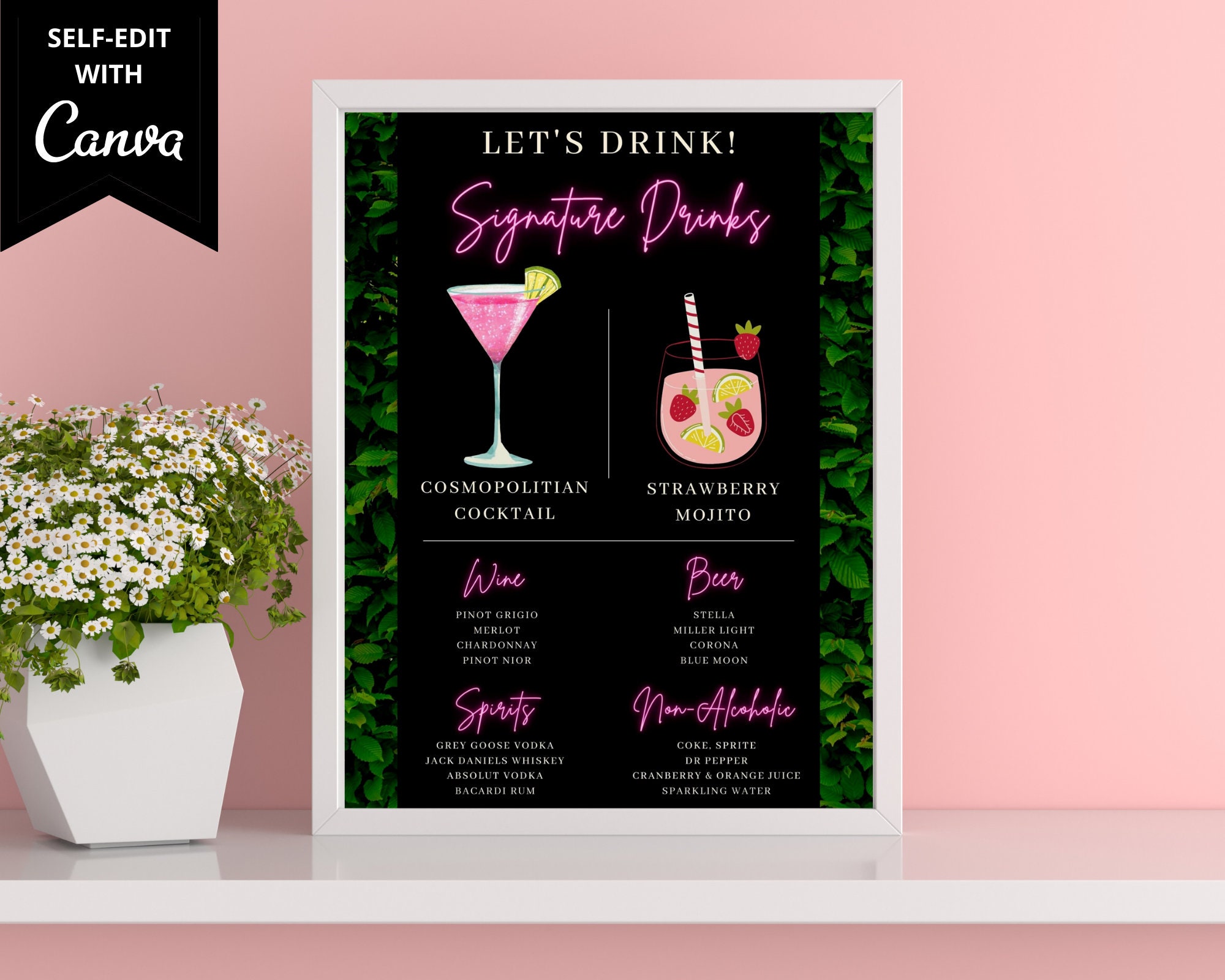 21st Birthday Drink List