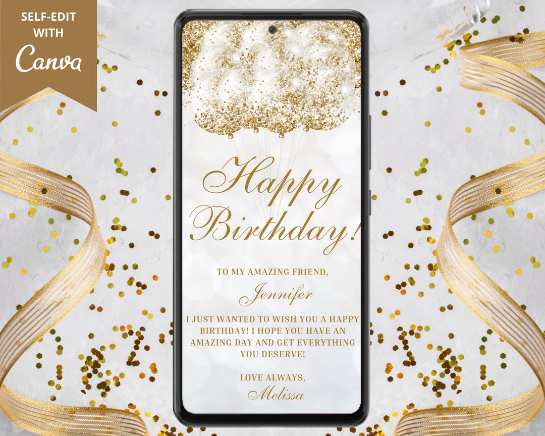 Electronic Birthday Card, Digital Birthday Card, Birthday Ecard ...
