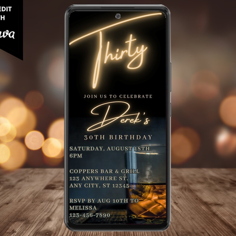 Men Birthday Invite - Etsy
