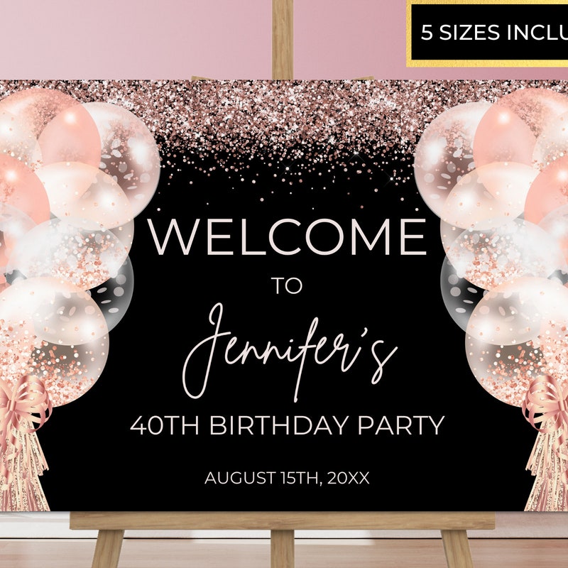 Rose Gold Birthday - Etsy