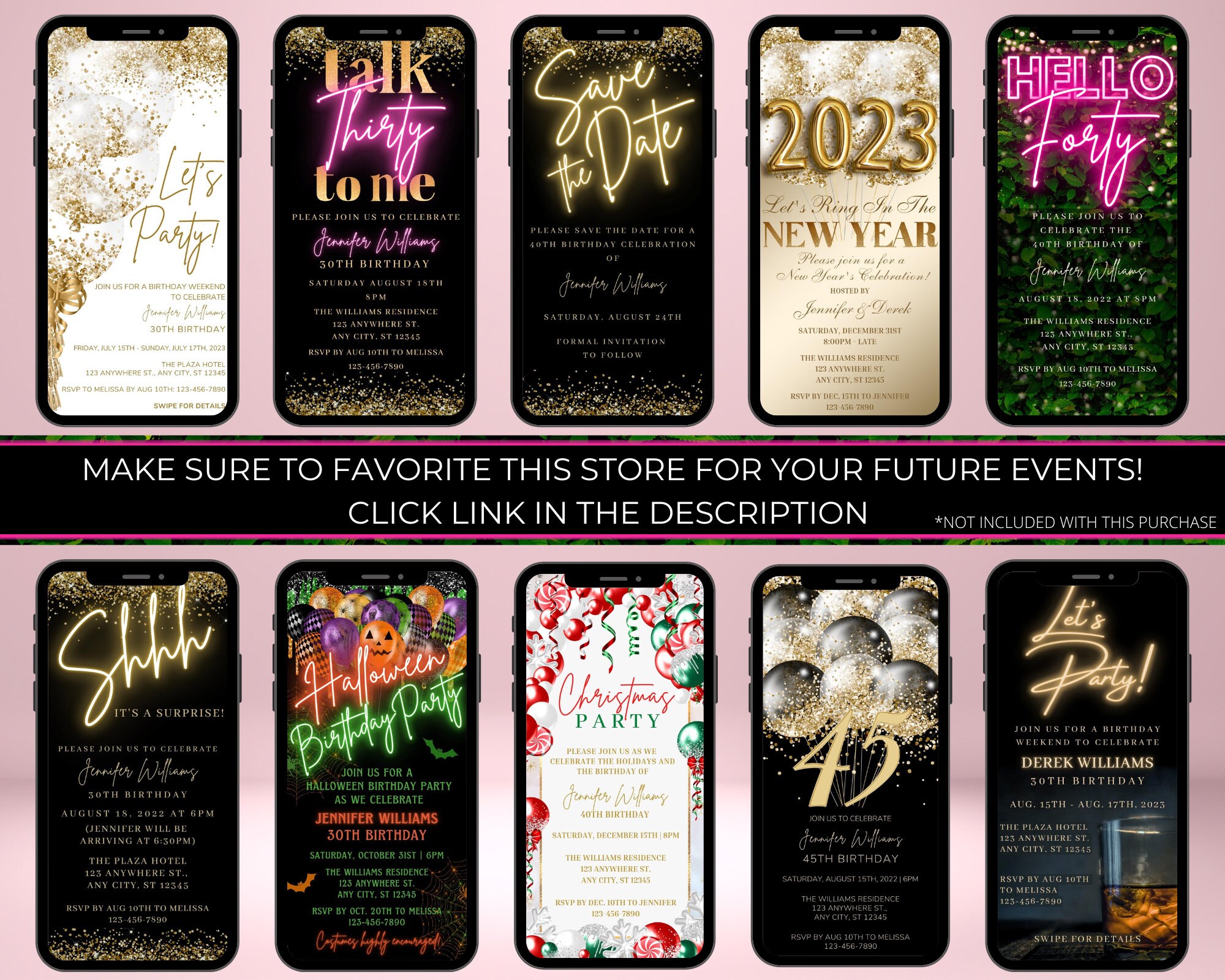 Digital Thirty Three AF 33rd Birthday Party Invitation, Electronic Text ...