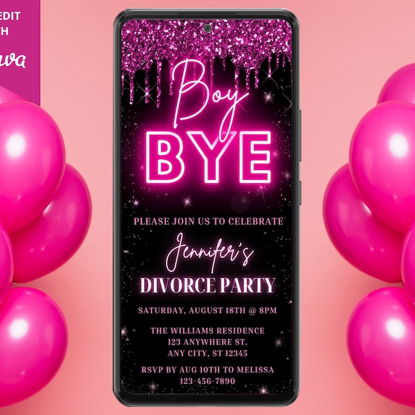 Bye Bye Party Invitation - Etsy UK