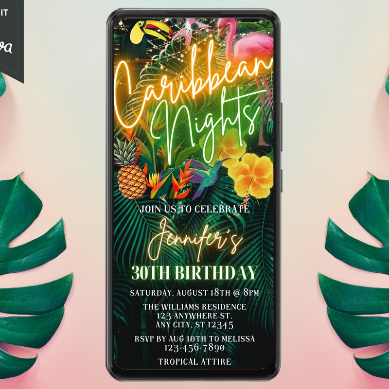 Caribbean Tropical - Etsy