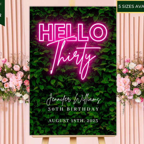 30th Birthday Poster Template - Etsy