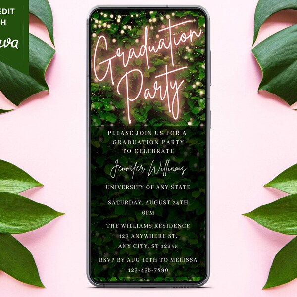 Grad Party Invite - Etsy