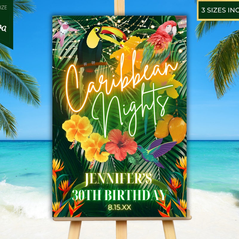 Caribbean Tropical - Etsy