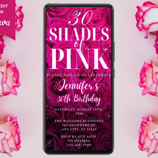 Pink Theme Party - Etsy