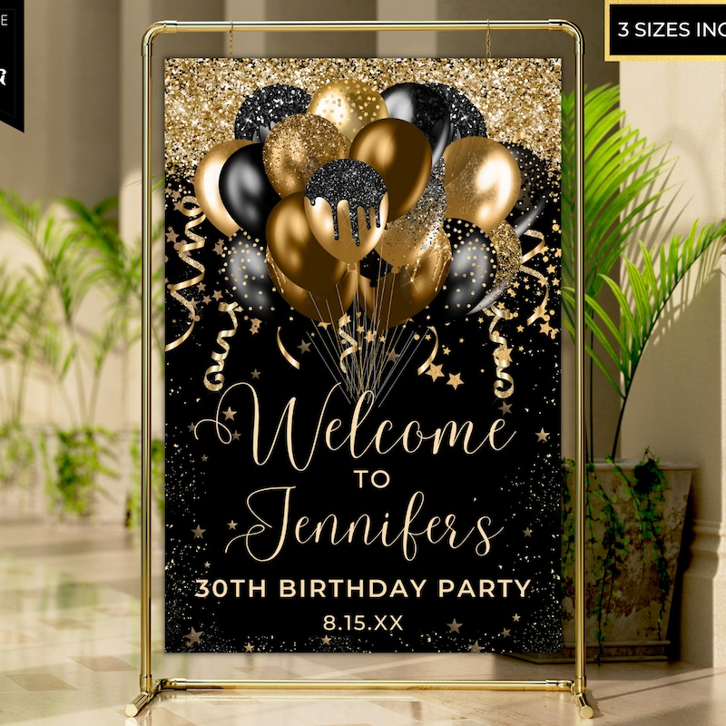 Birthday Party Sign - Etsy