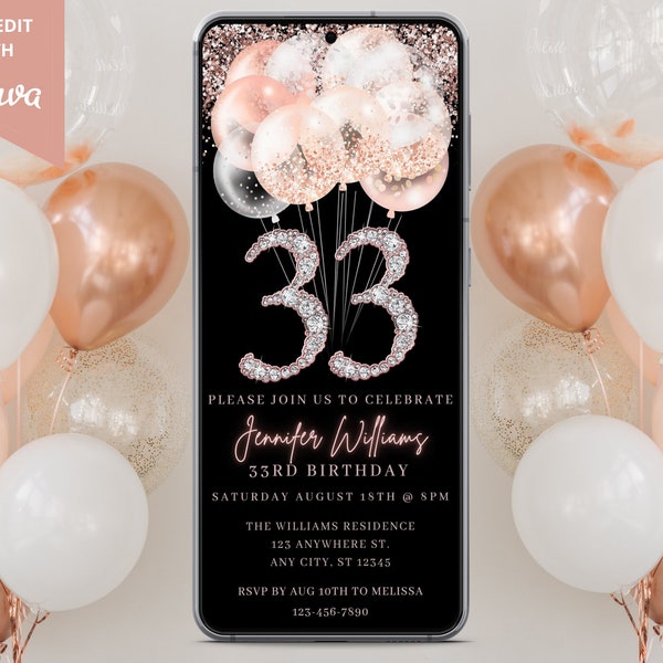 33rd Birthday - Etsy